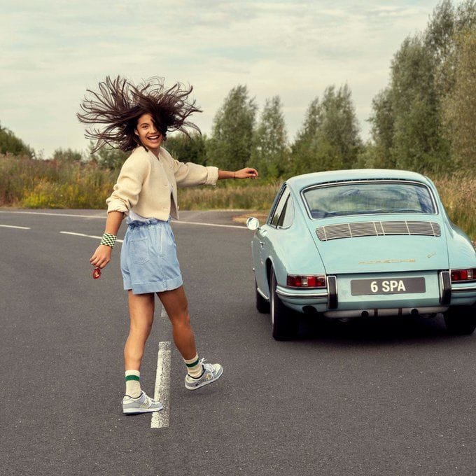 In pictures: Emma Raducanu dazzles in glamorous Porsche photoshoot