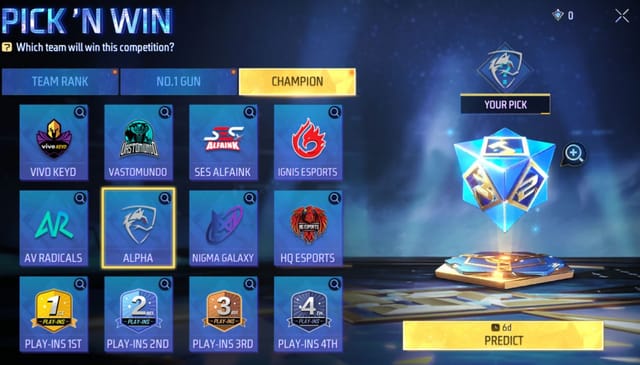 Free Fire: Free Fire MAX Pick 'n Win event guide: How to get free ...