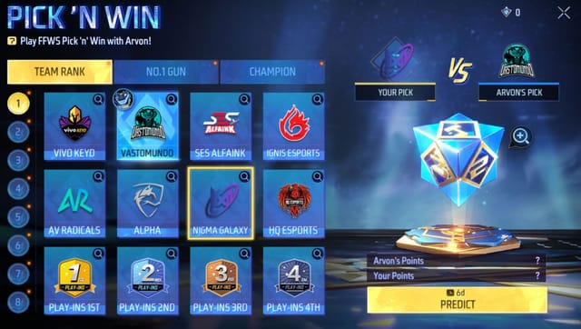 Free Fire: Free Fire MAX Pick 'n Win event guide: How to get free ...