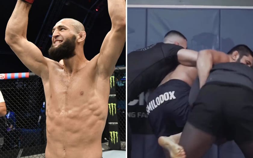 Watch: Khamzat Chimaev makes light work of two people trying to take ...