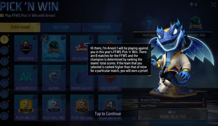 Free Fire: Free Fire MAX Pick 'n Win event guide: How to get free ...