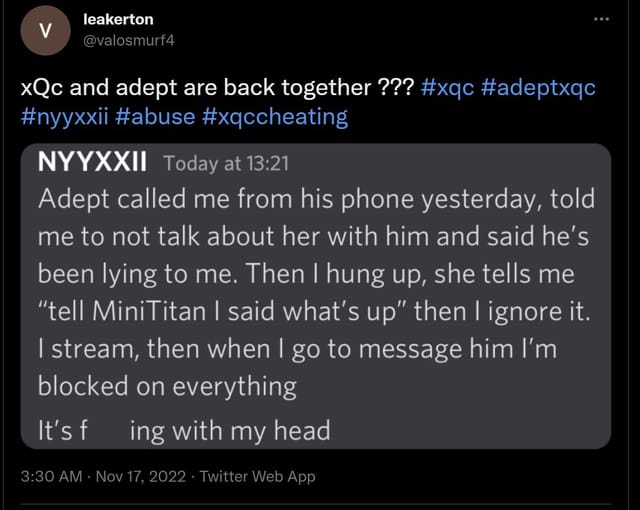 Why did xQc break up with nyyxxii? The entire controversy explained