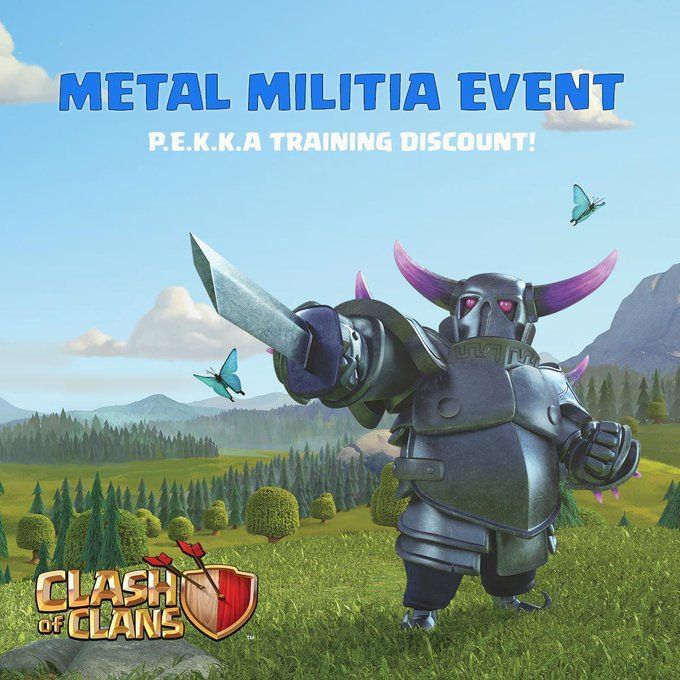 November month's special Metal Militia challenge in Clash of Clans