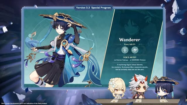 Genshin Impact Wanderer: Voice actors, elemental abilities, signature weapon, and release date