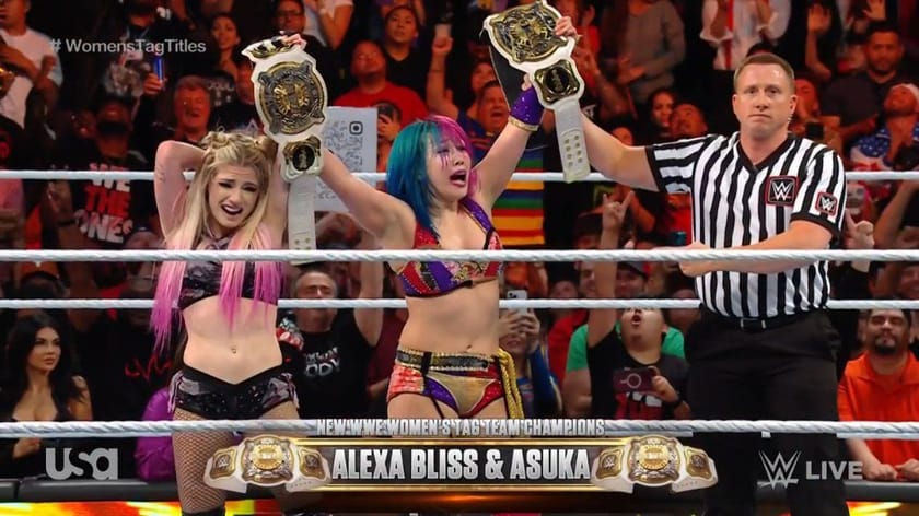 Alexa Bliss and Asuka crowned new WWE Women's Tag Team Champions on RAW