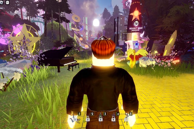 How to get a selfie with Elton John in Roblox?