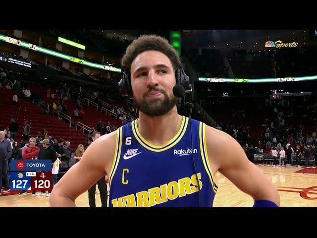 Klay Thompson on his sublime performance after receiving continuous ...