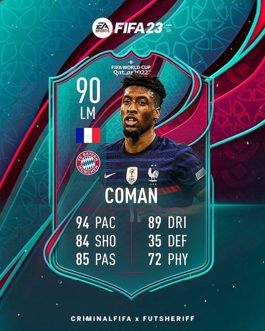 FIFA 23 leaks reveal Kingsley Coman appearing as a World Cup Star item ...