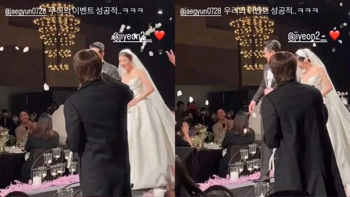 Watch: BTS’ Jin enjoys T-ARA Jiyeon's wedding alongside IU, enthusiastically showers bride with ...
