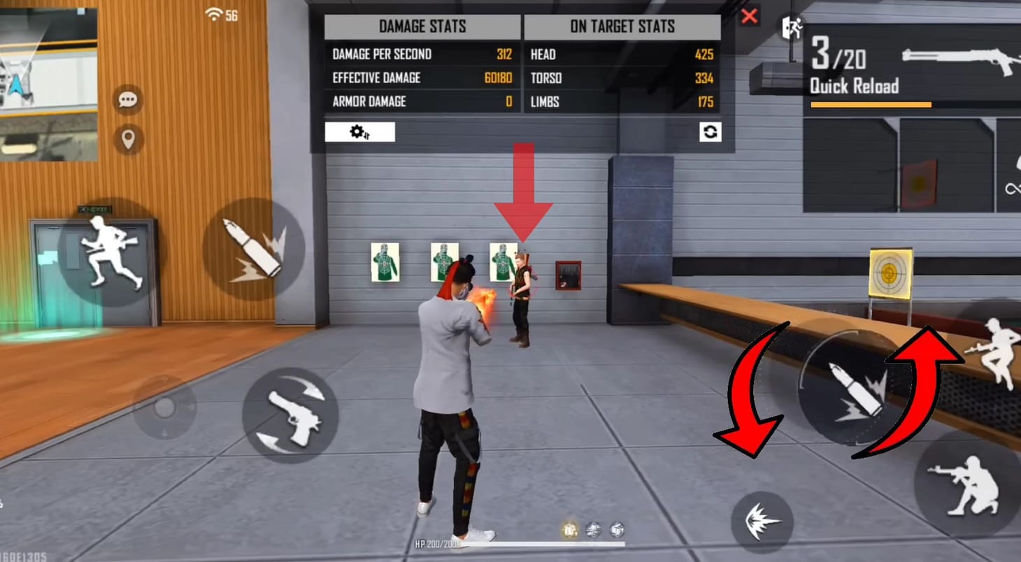 How to hit one tap and drag headshots in Free Fire MAX