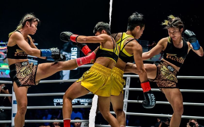 WATCH: Stamp Fairtex battles Kai Ting Chuang in a kickboxing fight
