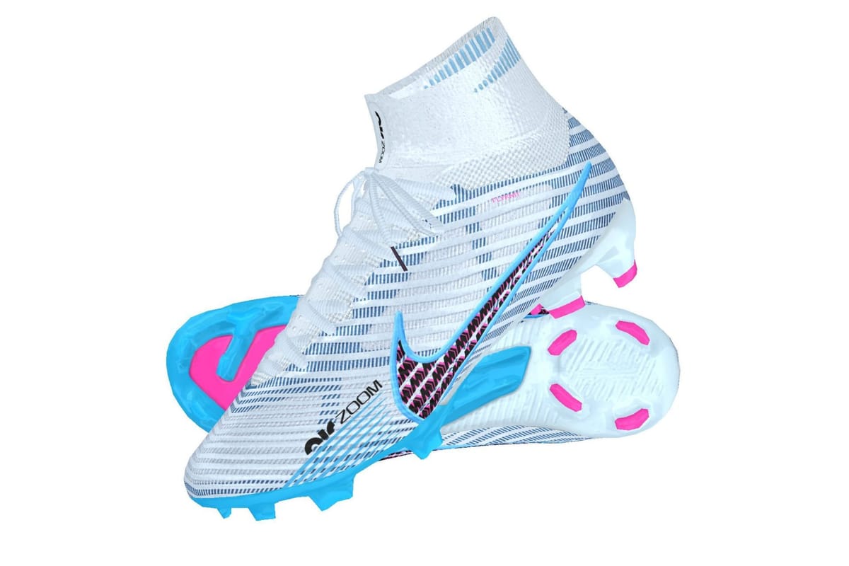 football boots: Nike Zoom Mercurial “White/Baltic Blue/Laser Pink ...