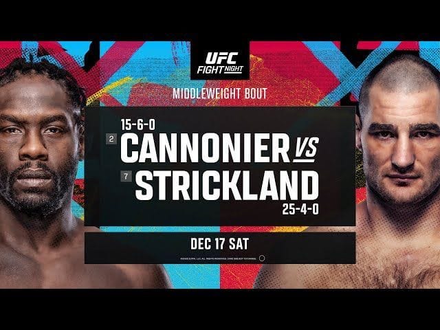 UFC: UFC Fight Night: Cannonier vs. Strickland: How many undefeated ...