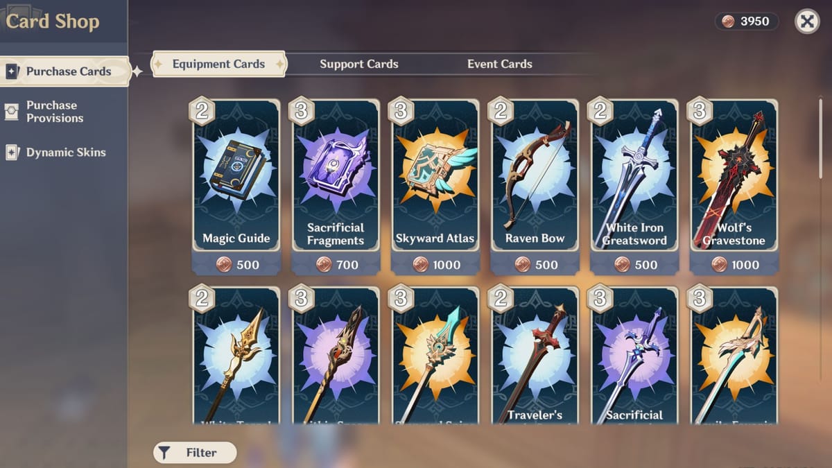 How to create a TCG deck in Genshin Impact