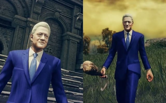Fan mods Bill Clinton into Elden Ring after The Game Awards 2022 stage ...