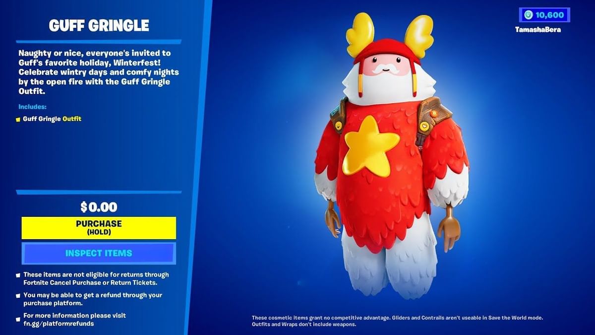 Fortnite WinterFest 2022: How and when to wake up Guff skin