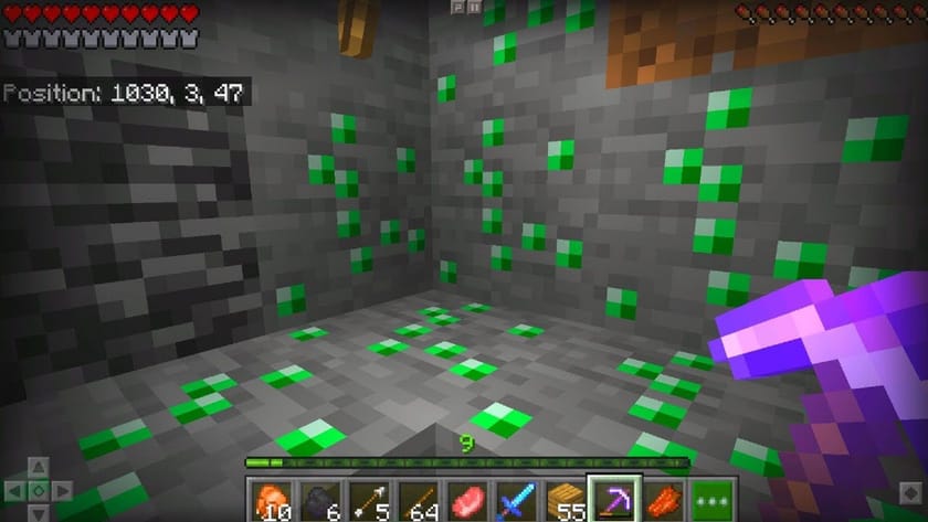 5 best levels for mining ores in Minecraft PE