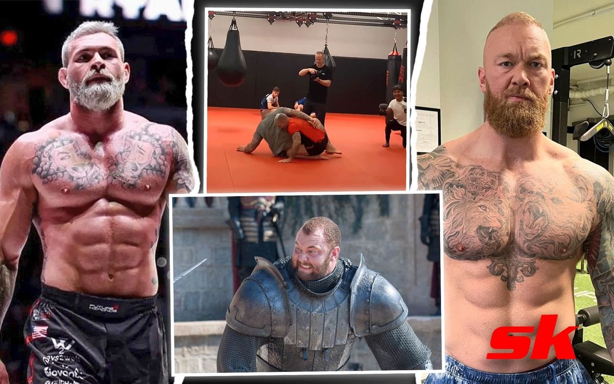 WATCH: ADCC champ Gordon Ryan pins down massive Hafthor Bjornsson a.k.a. 'The Mountain' from ...