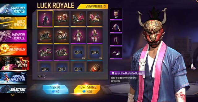 Free Fire MAX Hall of Elites: How to get Way of the Bushido Bundle and ...