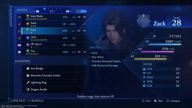 How to easily master Materia in Crisis Core: Final Fantasy 7 Reunion