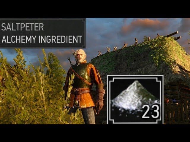Where to find saltpeter in The Witcher 3 Next Gen