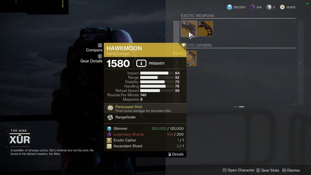 Xur is selling PvE god roll weapons and high-stat armor in Destiny 2 ...