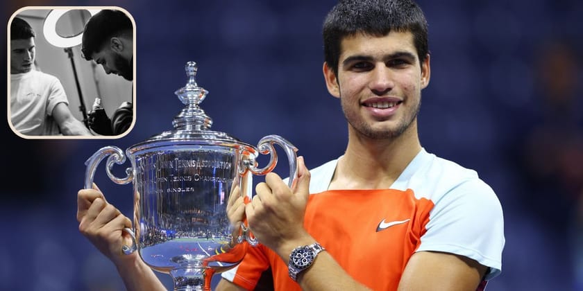Carlos Alcaraz gets his grandfather's special motto tattooed on arm ...