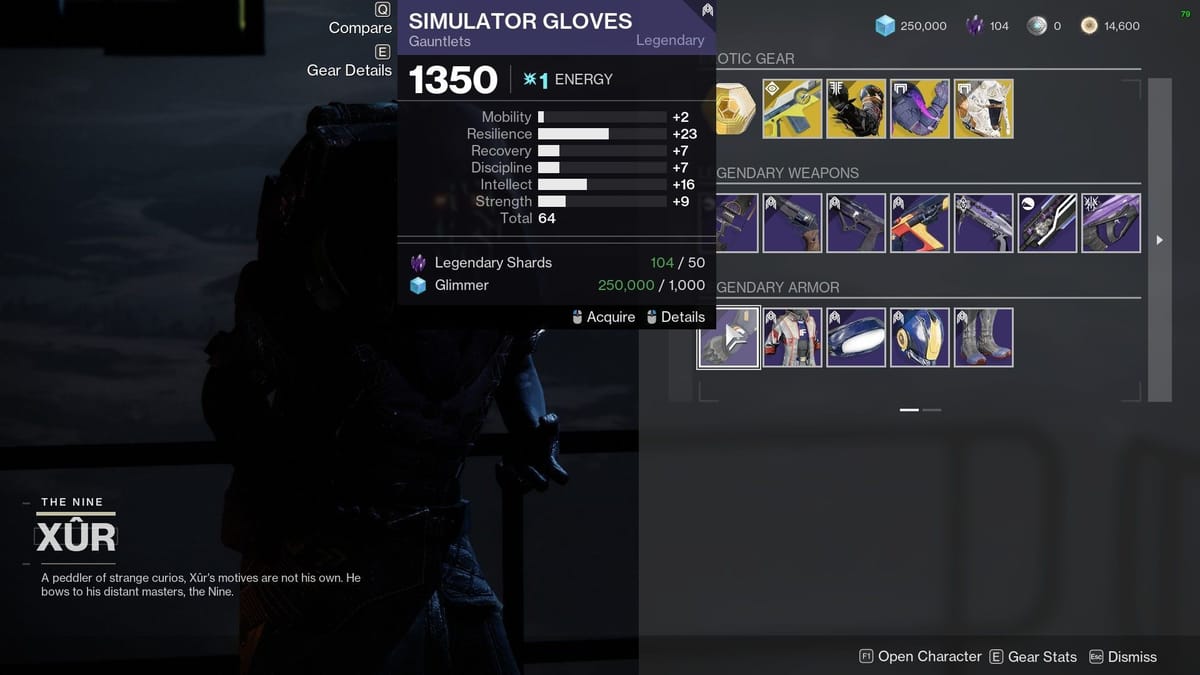 Xur is selling PvE god roll weapons and high-stat armor in Destiny 2 ...