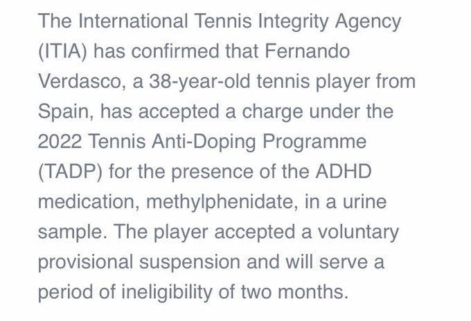 ADHD patient Daria Saville reacts to Fernando Verdasco's ban - "I could go over my prescribed ...