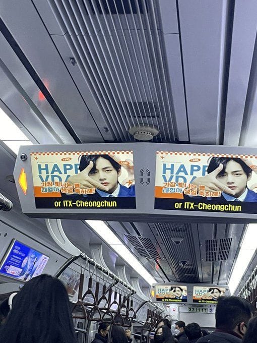 BTS’ V’s fans create an Underground City with 17,199 LED screens for ...
