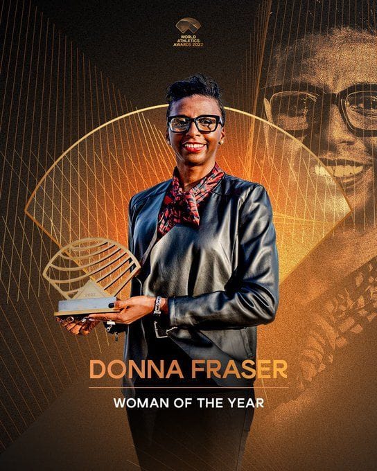 Donna Fraser named Woman of the Year at the World Athletics Awards