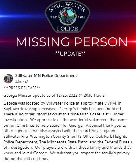 What happened to George Musser? Missing Minnesota college student found ...
