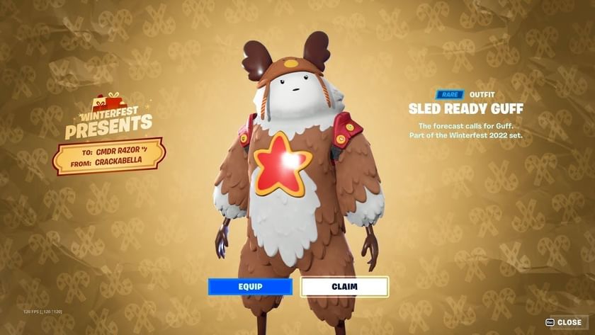 Fortnite WinterFest 2022: How and when to wake up Guff skin