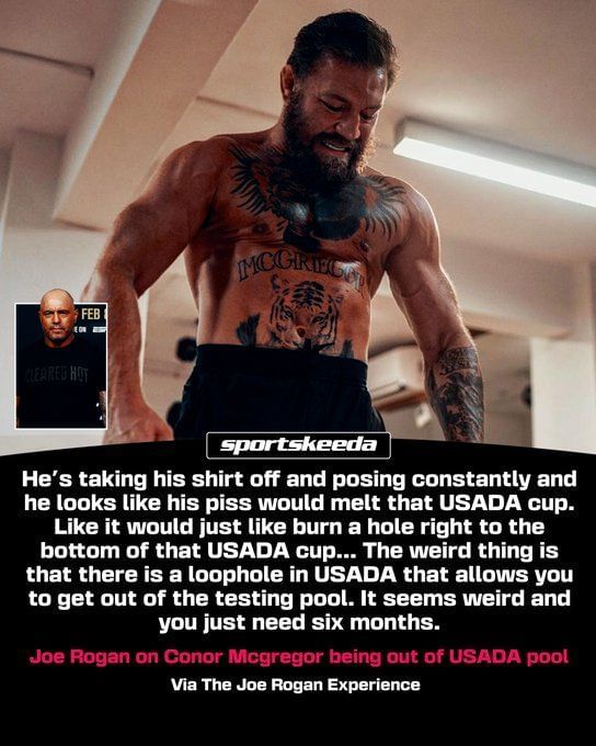 Conor McGregor: Conor McGregor hits back at Joe Rogan on steroid use