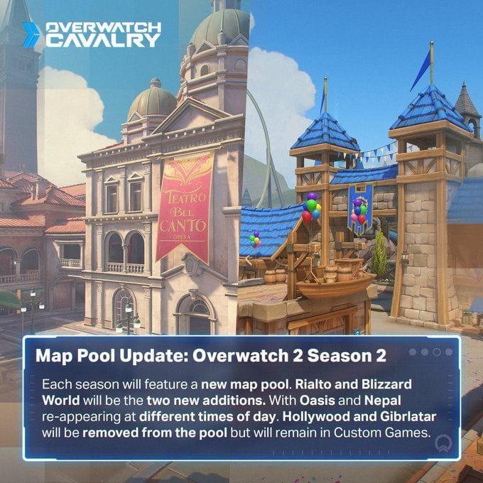 When will Rialto return to Overwatch 2 map pool?