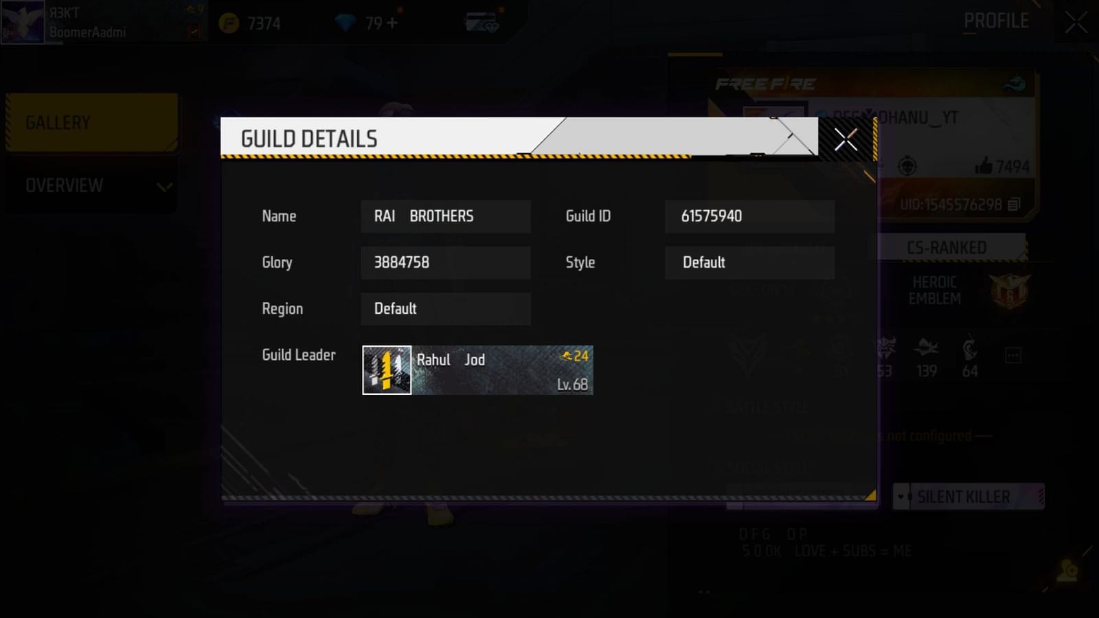 What is Dhanush FF Gamer's Free Fire ID? His stats, monthly income, and ...