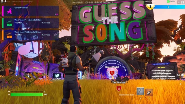 Fortnite Guess The Song Latest Codes 2022
