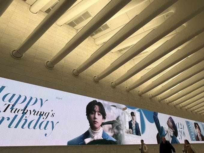 BTS’ V’s fans organize a celebratory birthday billboard on Oculus, New ...