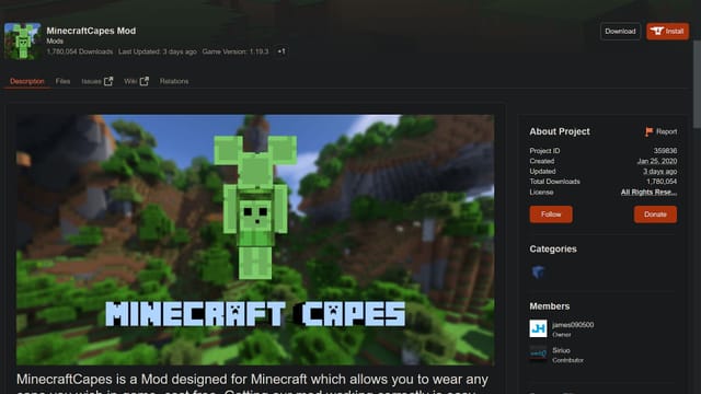 How To Get Minecraft Capes Using Mods