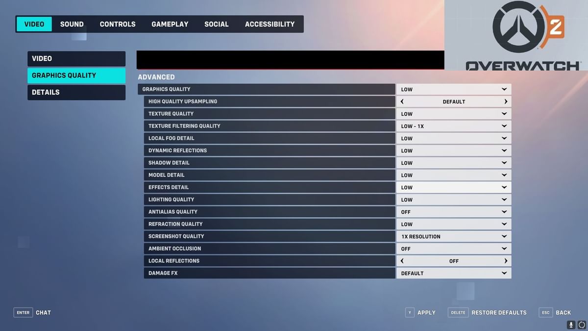 Best Overwatch 2 settings for low-end PC: Resolution, graphics, and more