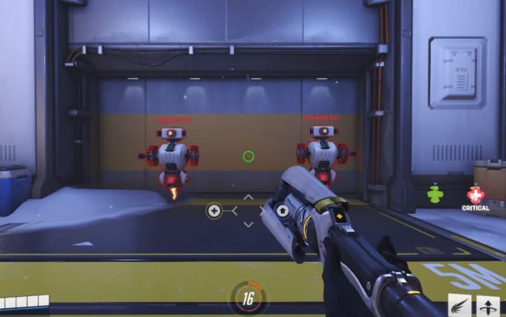 Best crosshair and DPI setting for Mercy in Overwatch 2