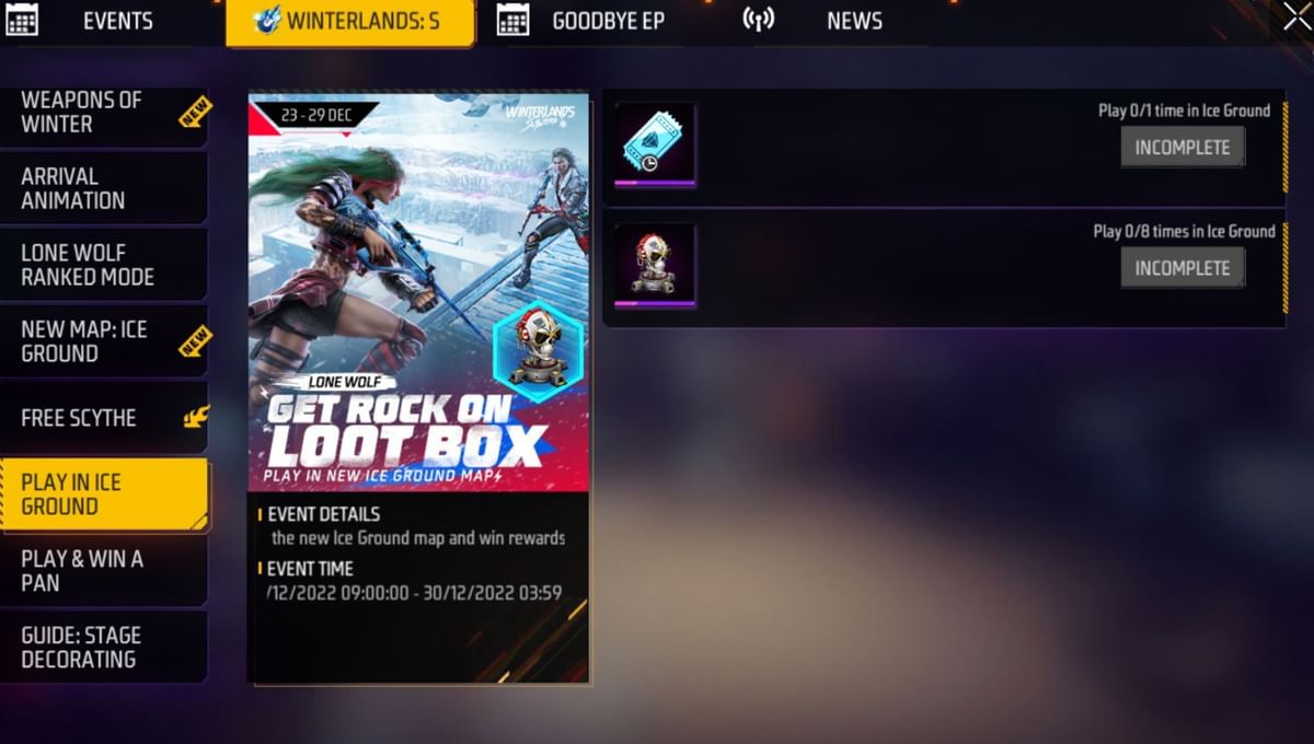 How to get free Rock On Loot Box in Free Fire MAX?