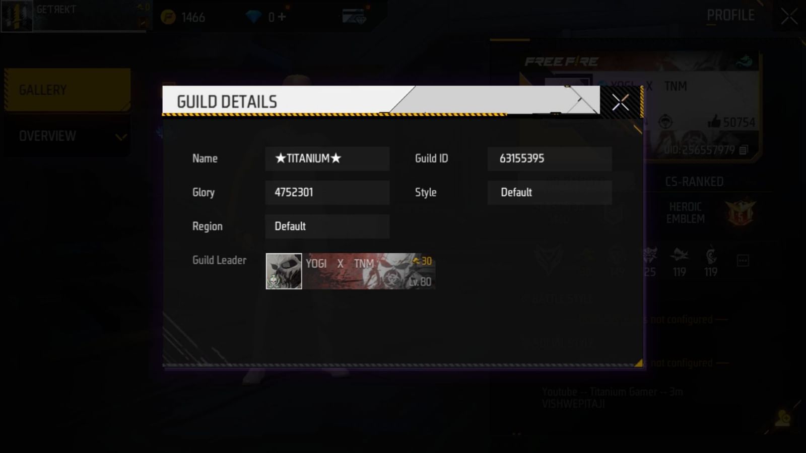 Who is Titanium Gamer? His Free Fire MAX ID, stats, monthly income, and ...