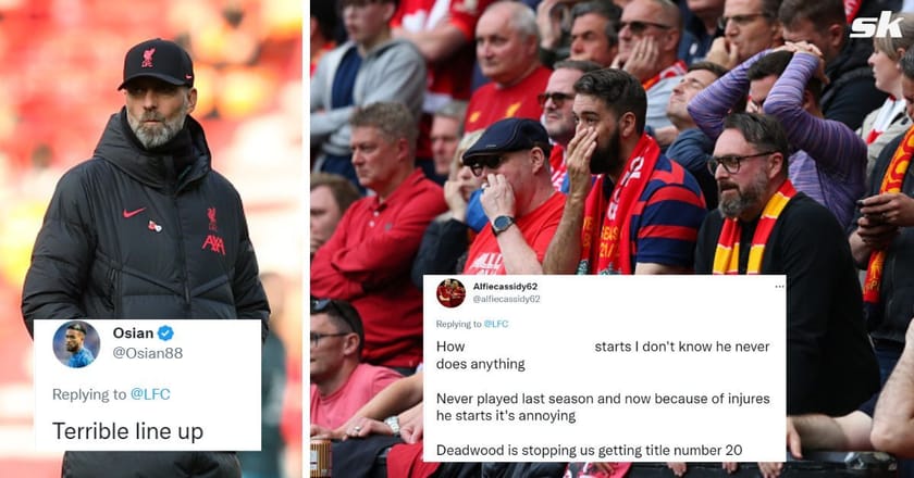 "End me now", "Terrible line-up" - Liverpool fans annoyed with ...