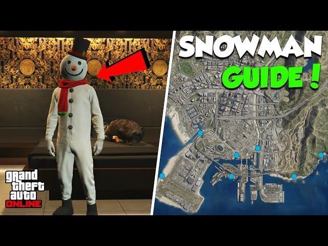 How to quickly reach all GTA Online Snowmen locations to unlock Snowman ...