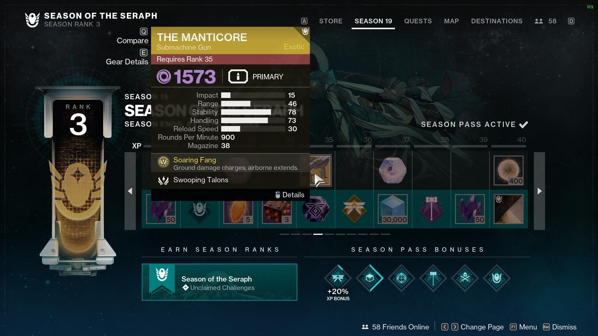 How to get The Manticore and its catalyst in Destiny 2 Season of the Seraph