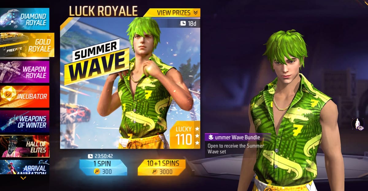 New Free Fire MAX Diamond Royale provides Lord Baroque Bundle