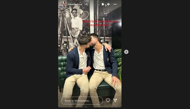 First gay couple on the ATP tour? Picture of tennis players Fabien ...