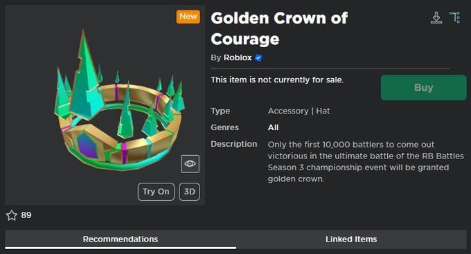 How to get RB Battles Season 3 Crown of Courage, Golden Crown of Courage, and Hood of Heroes in ...