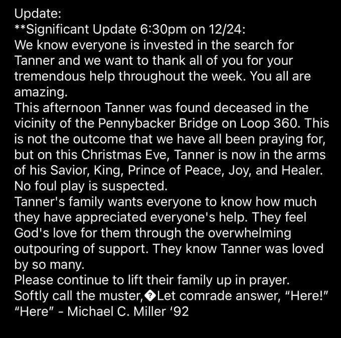 Where was Tanner Hoang found? Missing Texas A&M student dies on ...